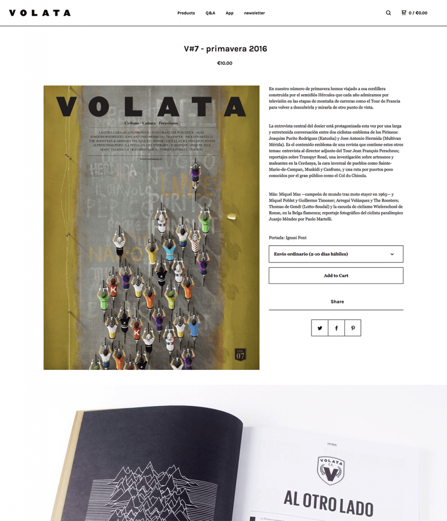 Volata Magazine #7 · Ignasi Font